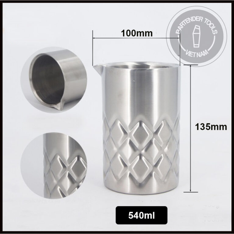 Mixing Inox 540ml - Ly mix cocktail inox 540ml - bartendertools