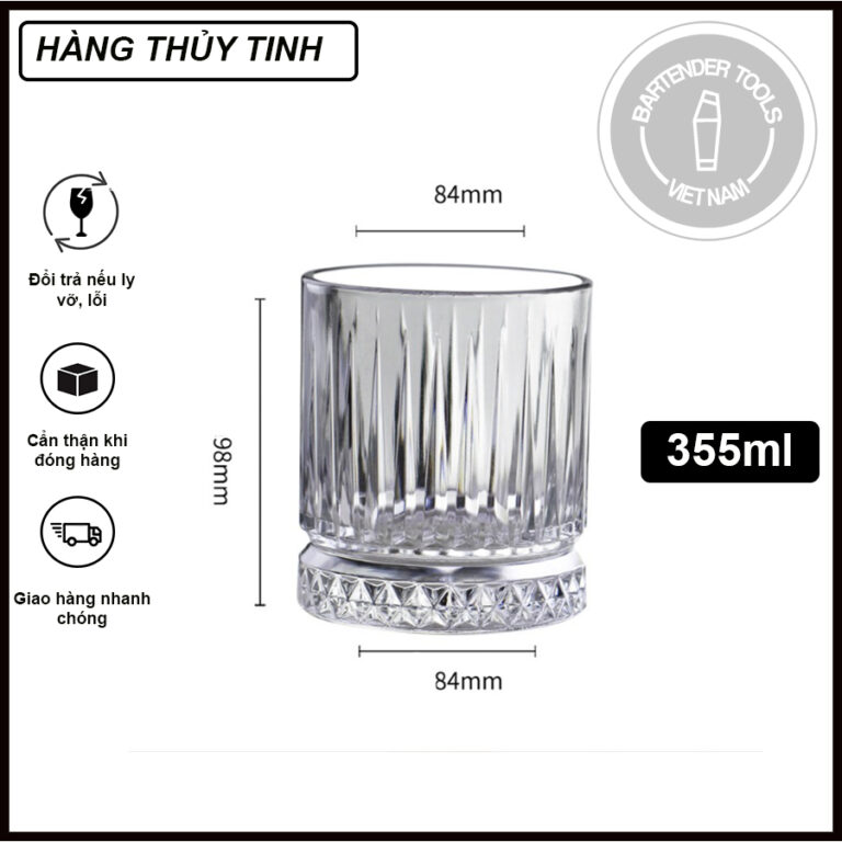 Elysia Rock Glass - Ly thủy tinh - bartendertools