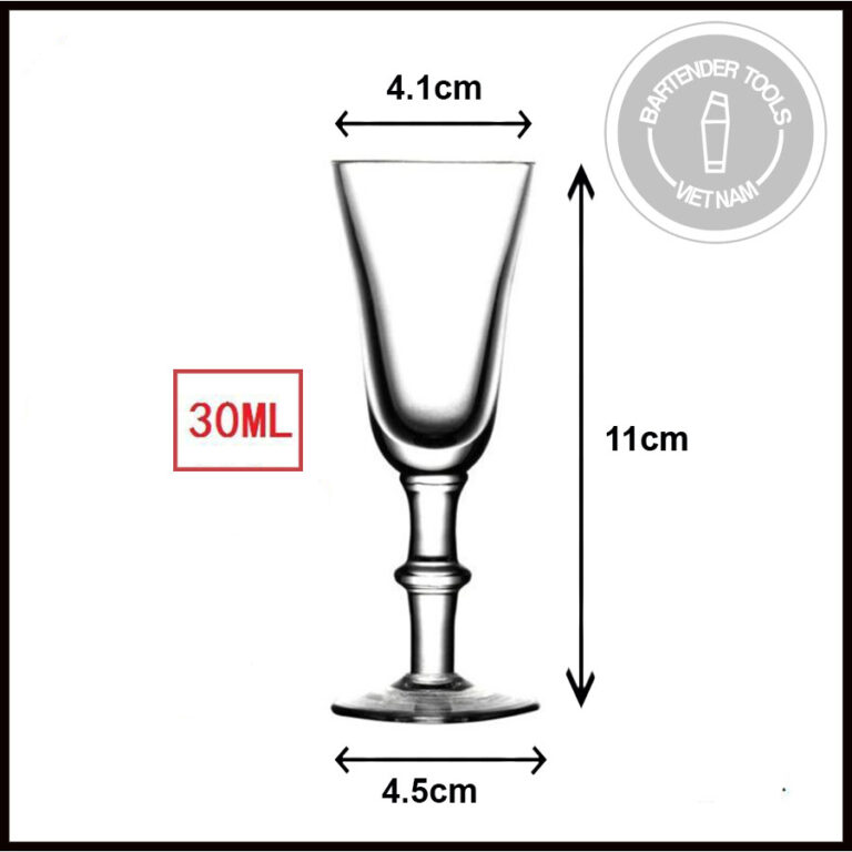 Ly shot thủy tinh 30ml - bartendertools