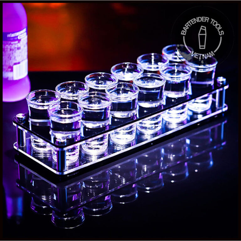 Khay mika đựng ly shot B52 6 và 12 ô - bartendertools