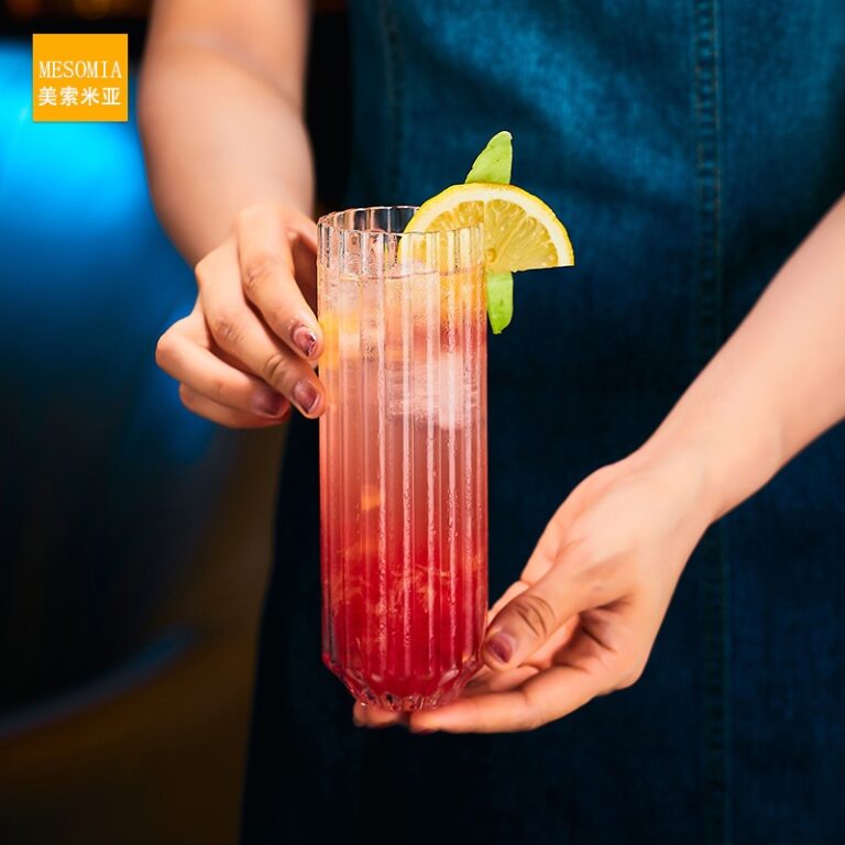 Ly thủy tinh highball thân sọc 425ml - bartendertools